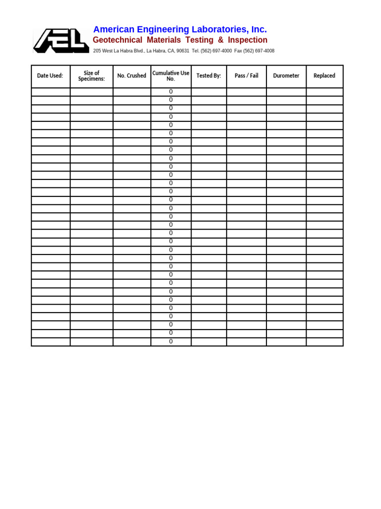 Geotechnical Testing and Inspection Services | PDF