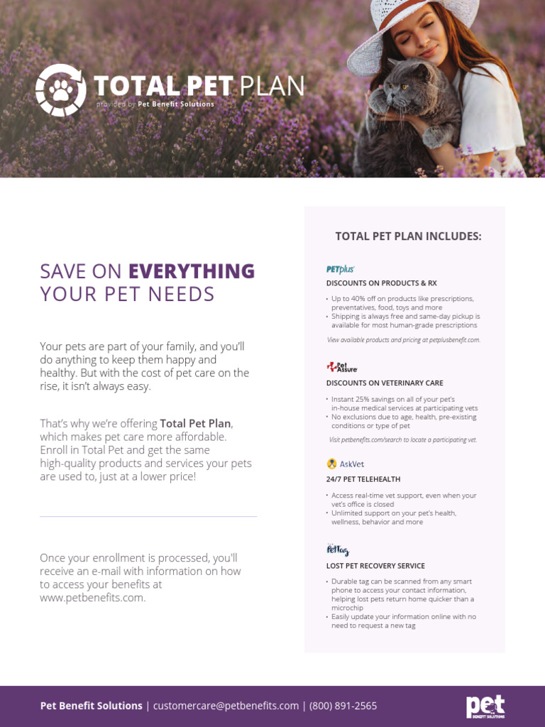 Total Pet Plan Summary | PDF | Health Care | Animals And Humans