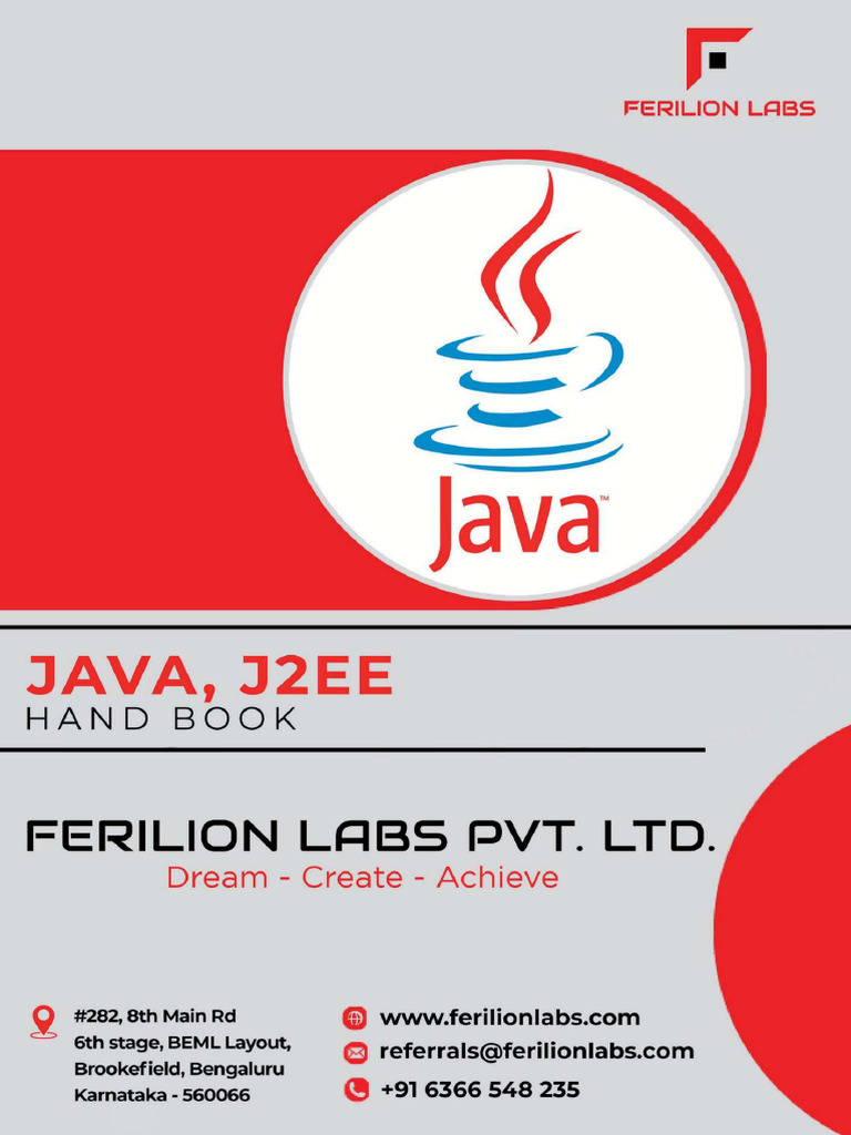 Ferilion Labs HandBook JAVA V2 | PDF