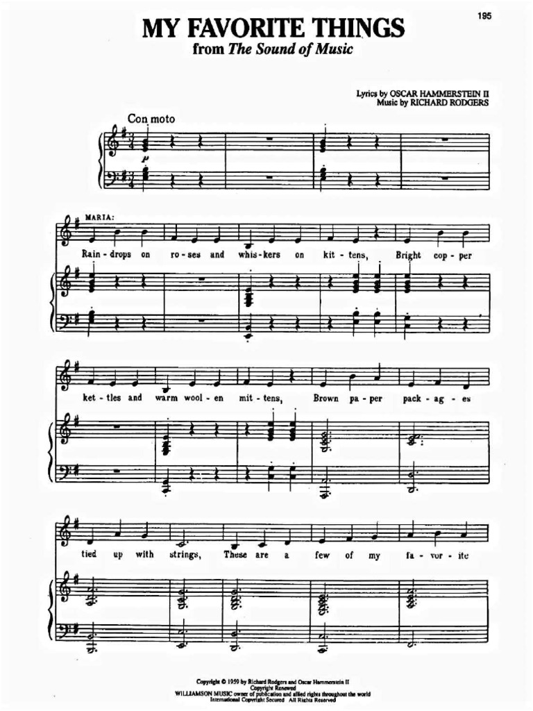 My Favorite Things | PDF