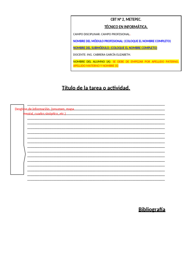 Formato Tareas-1 | PDF | Informática