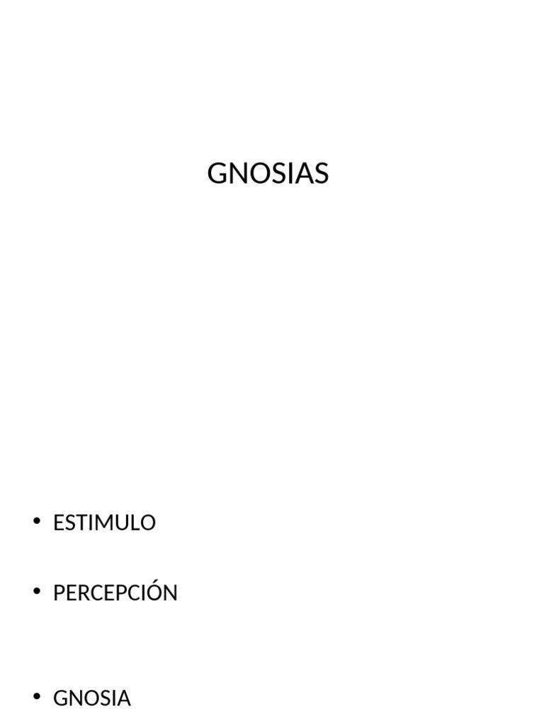 Gnosias Catolica 2019 | PDF | Percepción | Percepción visual