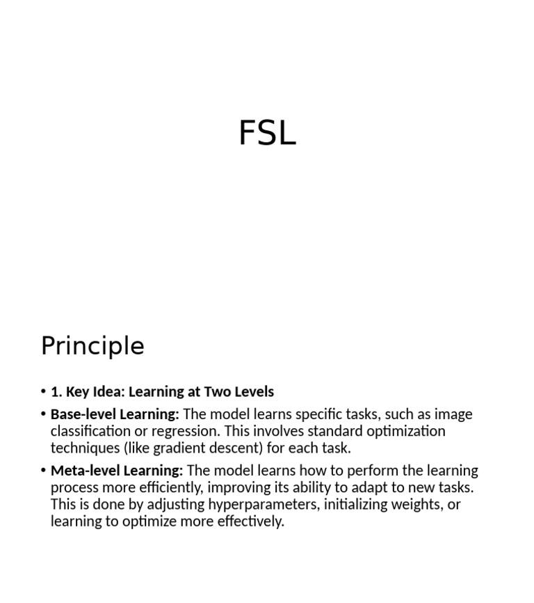 FSL Principle | PDF | Career & Growth | Computers