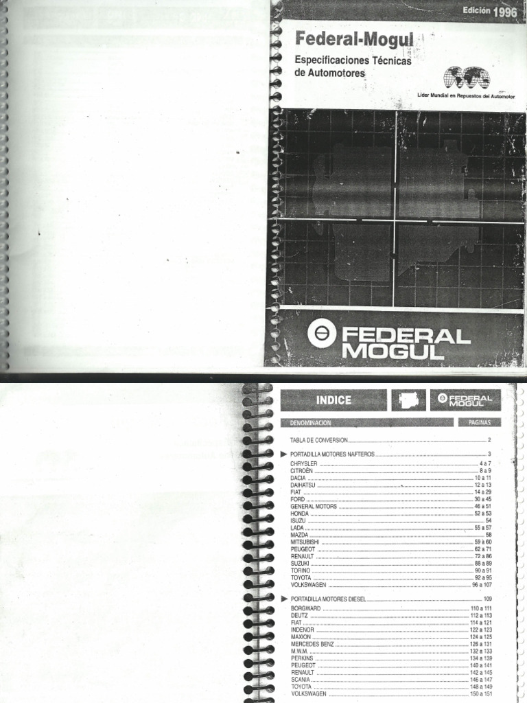 Motores Nafteros Federal Mogul | PDF
