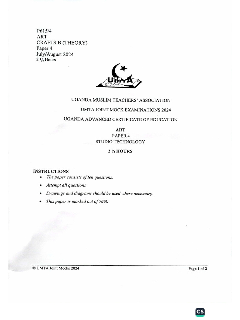 Umta Art4 2024 | PDF