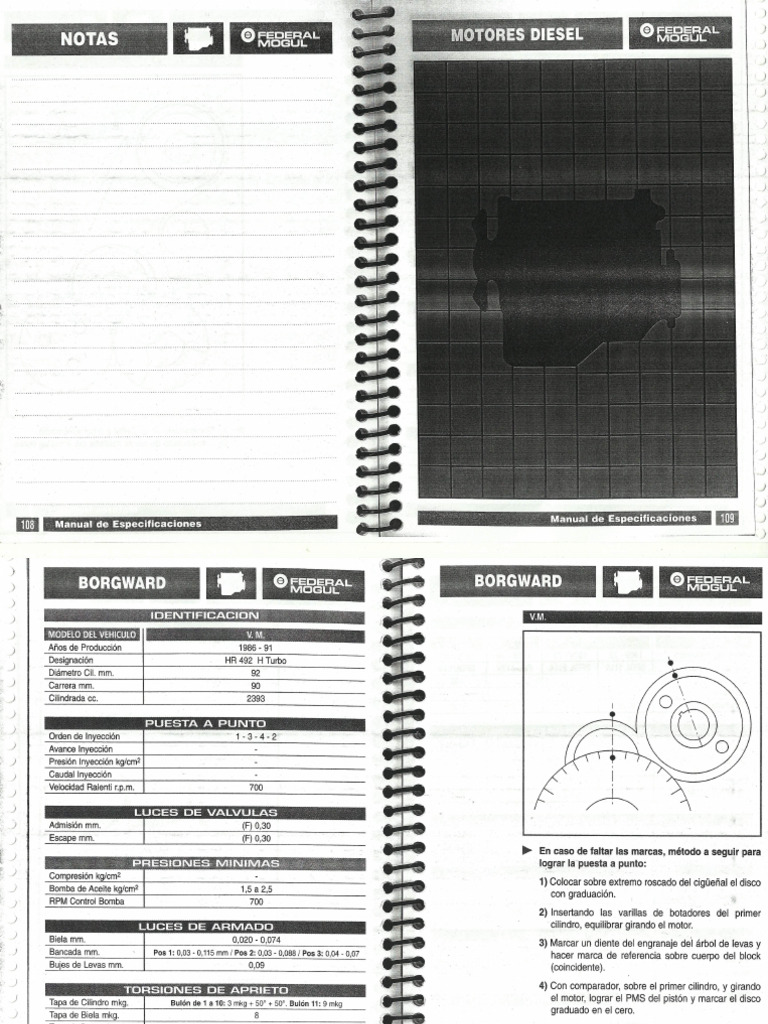 Motores Diesel Federal Mogul | PDF