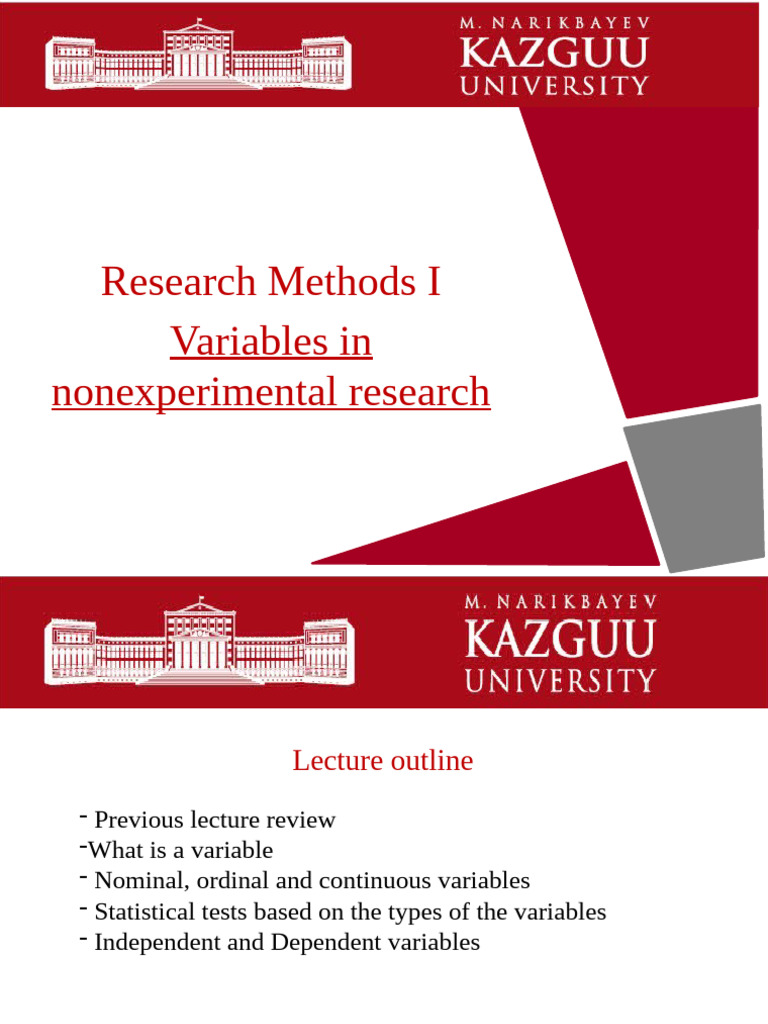 Lecture 7 | PDF | Dependent And Independent Variables