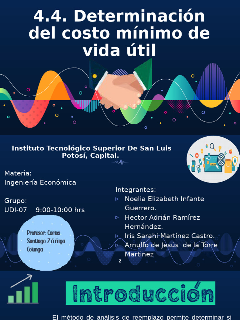 4.4 Determinación del costo minimo de vida util | PDF | Economias