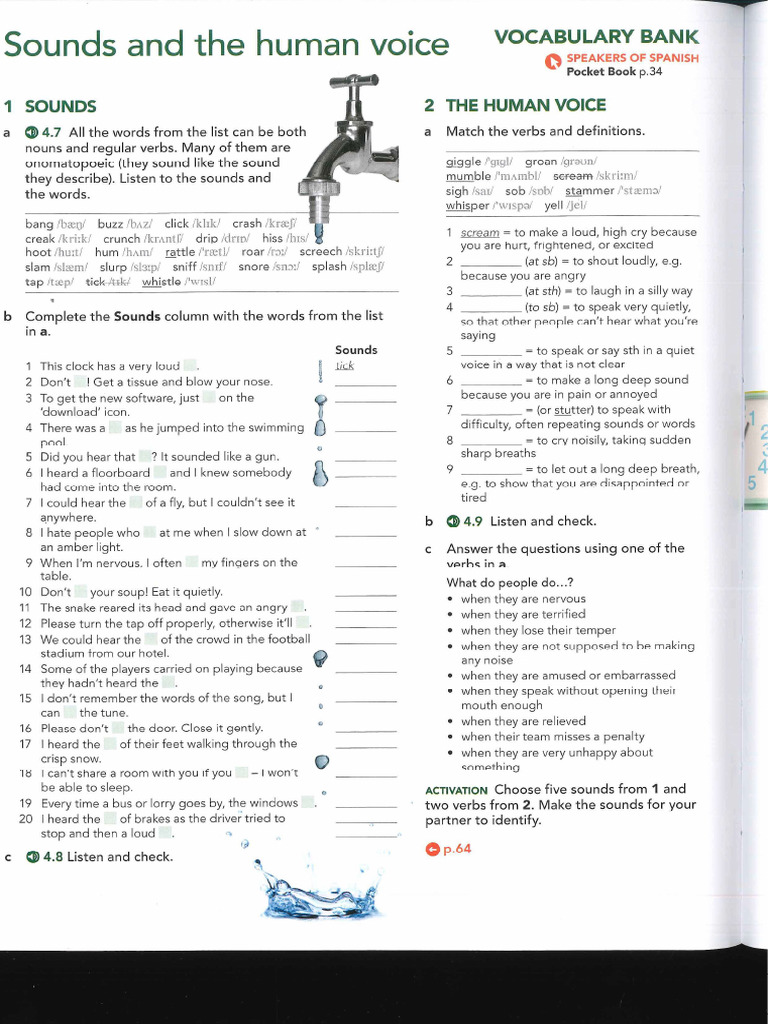 Sounds and The Human Voice | PDF