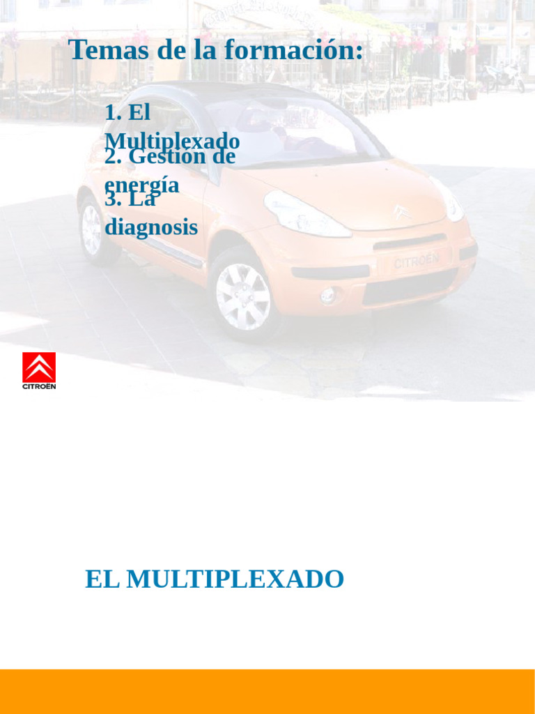 Curso Multiplexado Citroen | PDF | Poco | Vehículo de motor