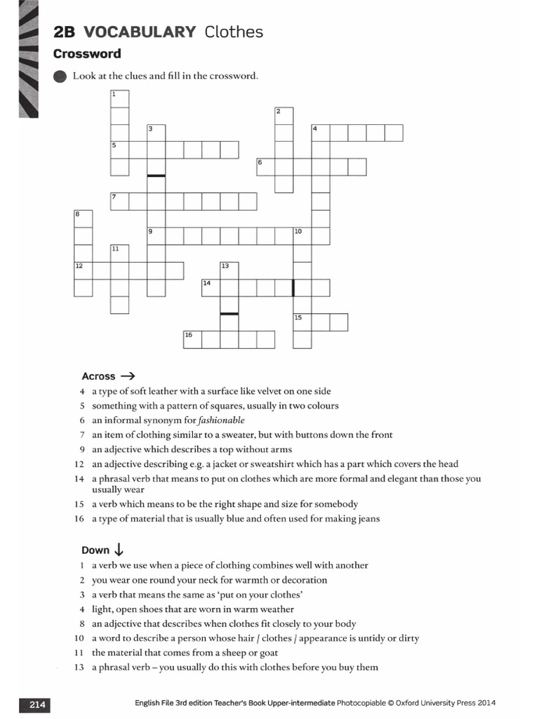 EF4 2B Vocabulary | PDF