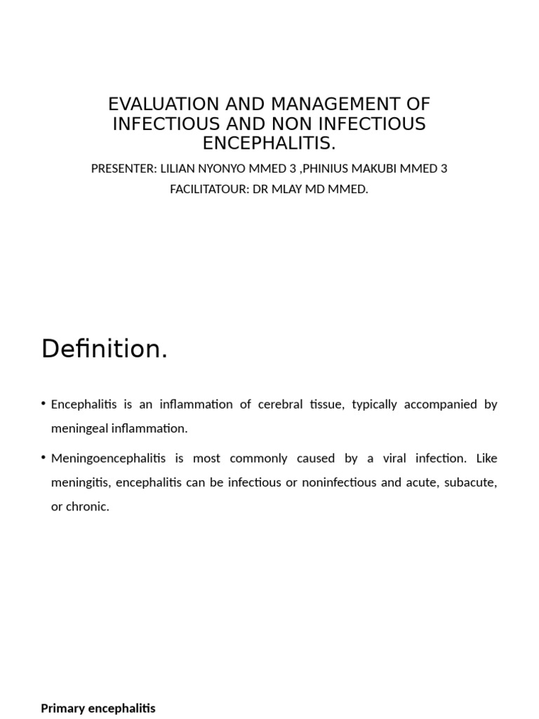 Evaluation and Management of Infectious and Non Infectious | PDF ...