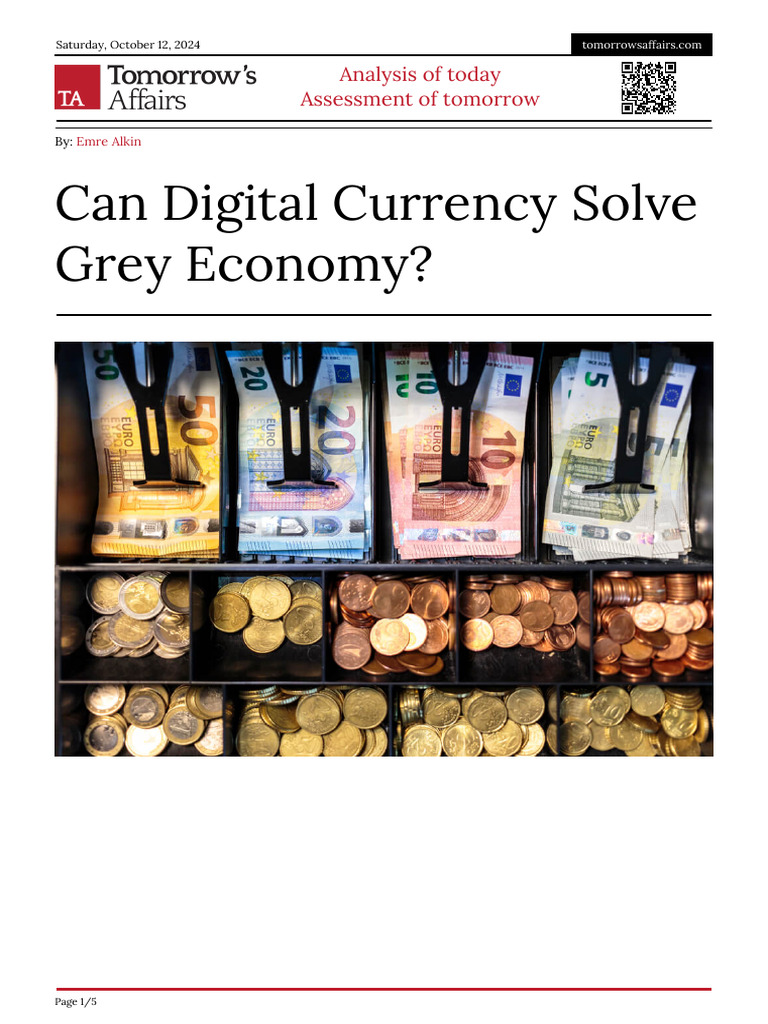 Digital Currency & Grey Economy | PDF | Cost Of Living | Cash