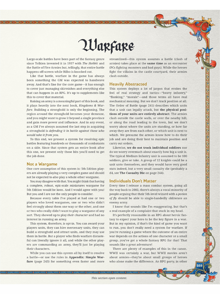 Warfare Rules | PDF