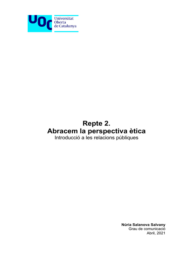 PAC 2 - Intro A Les RRPP - Uoc | PDF