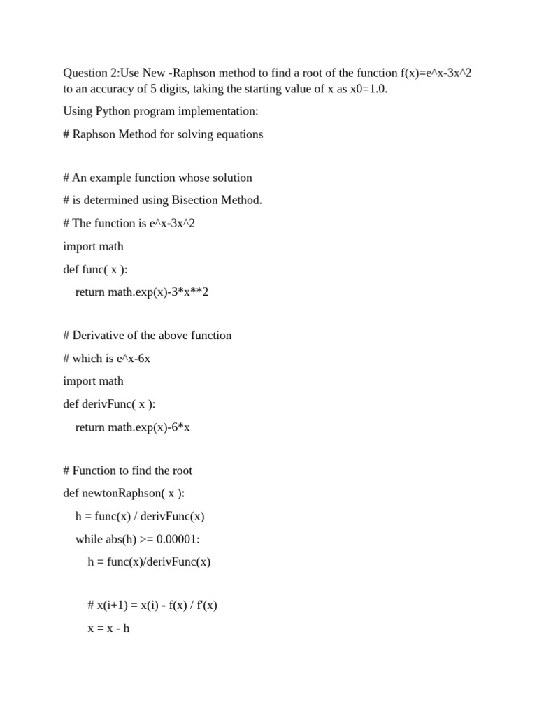 New Raphson | PDF | Teaching Methods & Materials | Computers