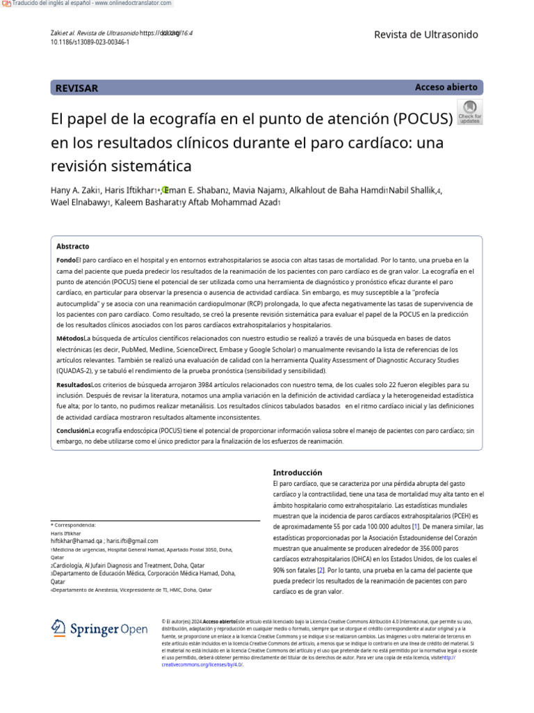 s13089 023 00346 1.en - Es | PDF | Reanimación cardiopulmonar | Infarto ...