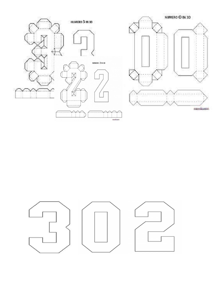 Numeros en 3d | PDF