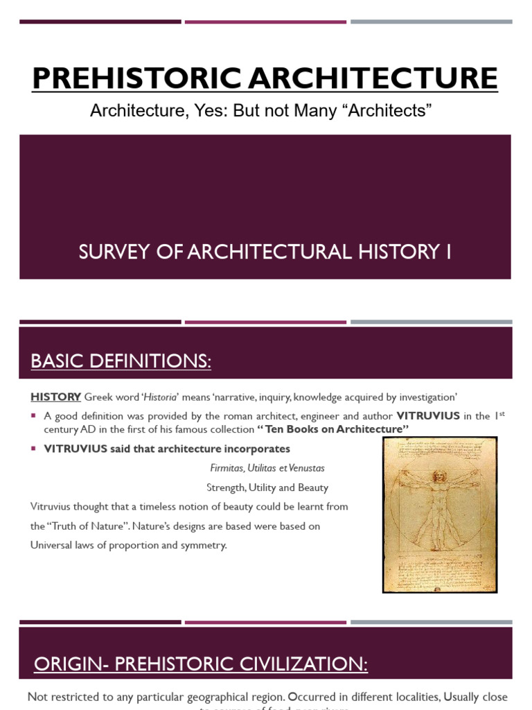 02.prehistoric Architecture | PDF | Stonehenge | Paleolithic