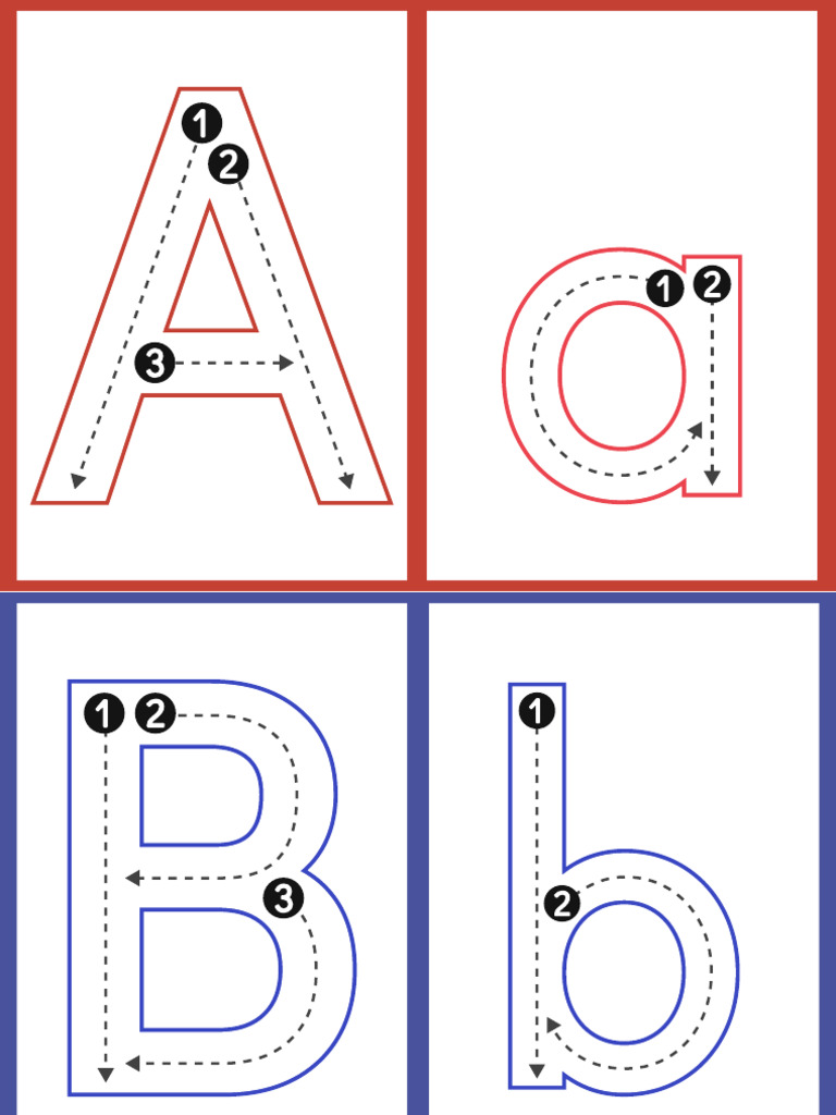 Letter Tracing - Lowercase and Uppercase | PDF