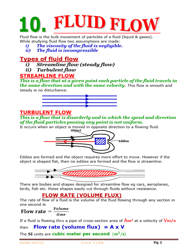 Fluid Flow | PDF | Fluid Dynamics | Lift (Force)