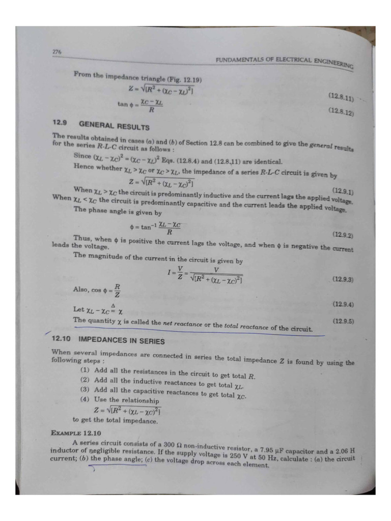 Ac Through RLC CKTS | PDF