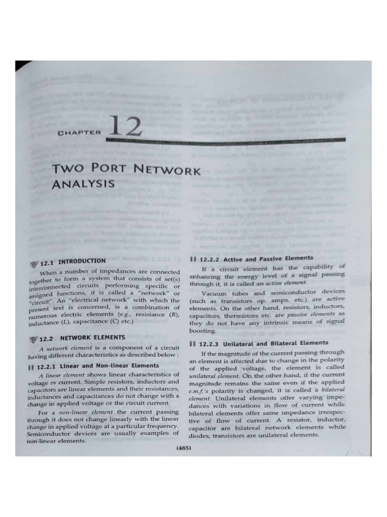 Two Port Network | PDF