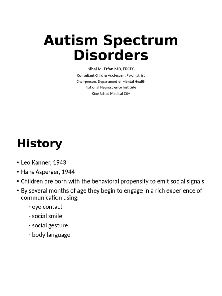 Autism Spectrum Disorders | PDF | Autism Spectrum | Mental Disorder