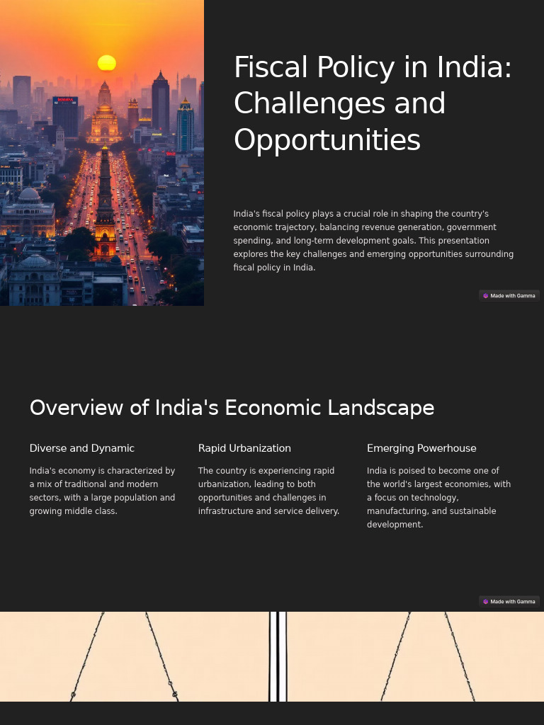 Fiscal Policy in India Challenges and Opportunities | PDF | Fiscal ...