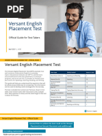 Versant English Placement Test Answers | PDF | Linguistics | Human ...