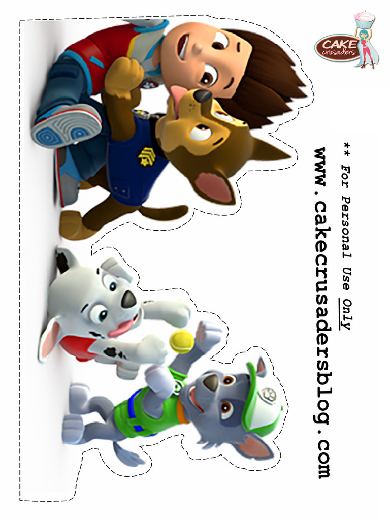 Paw Patrol Photo Frame Prop | PDF