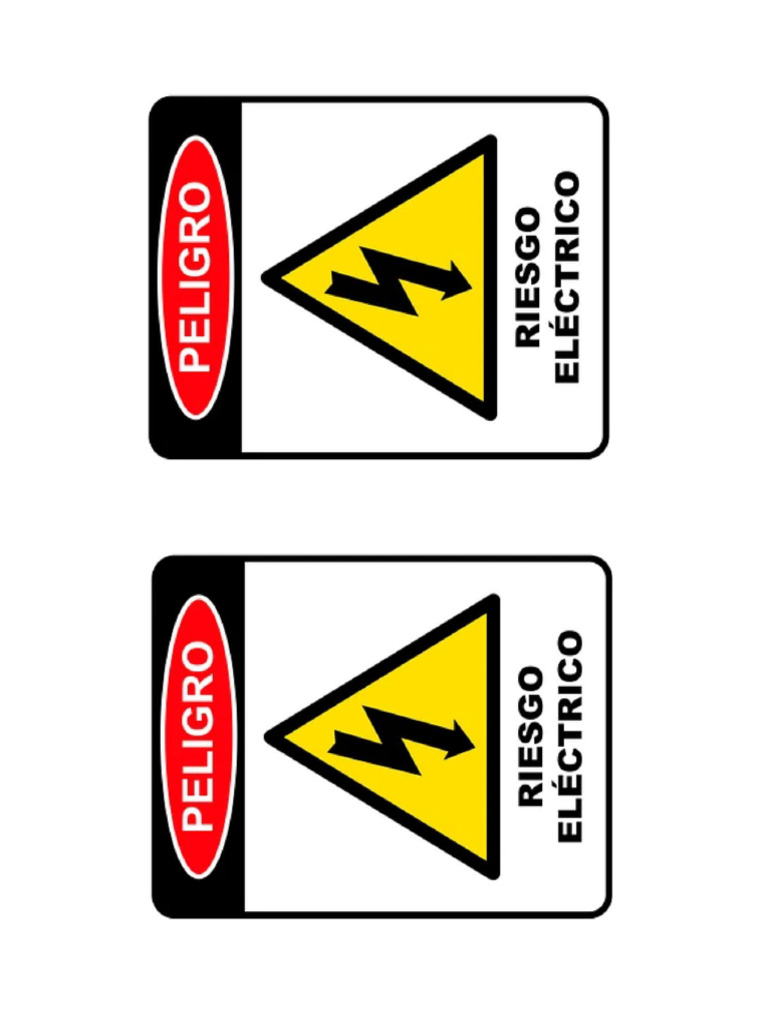 Señaletica Riesgo Electrico Pdf