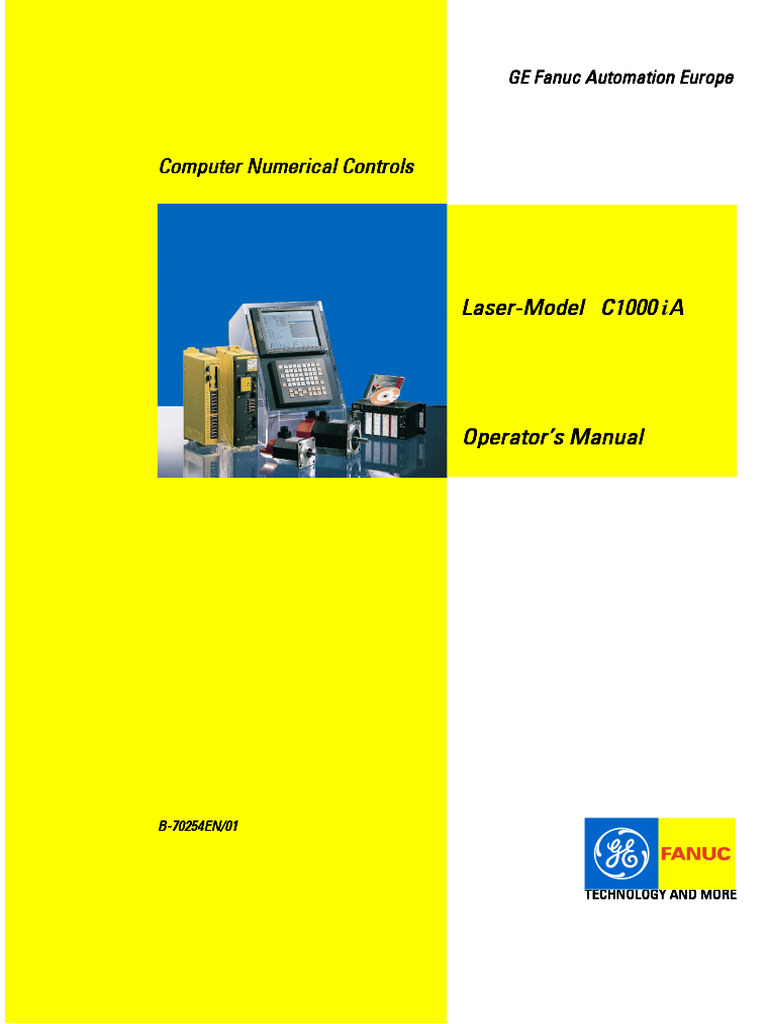 FANUC LASER-MODEL C1000iA - Operators Manual - 015096 | PDF | Laser ...