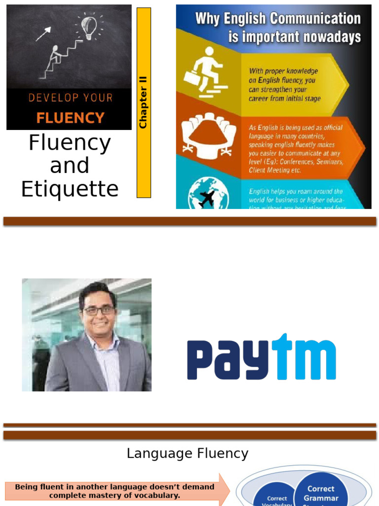 Fluency and Etiquette Chpater II | PDF | Fluency | Stress (Linguistics)