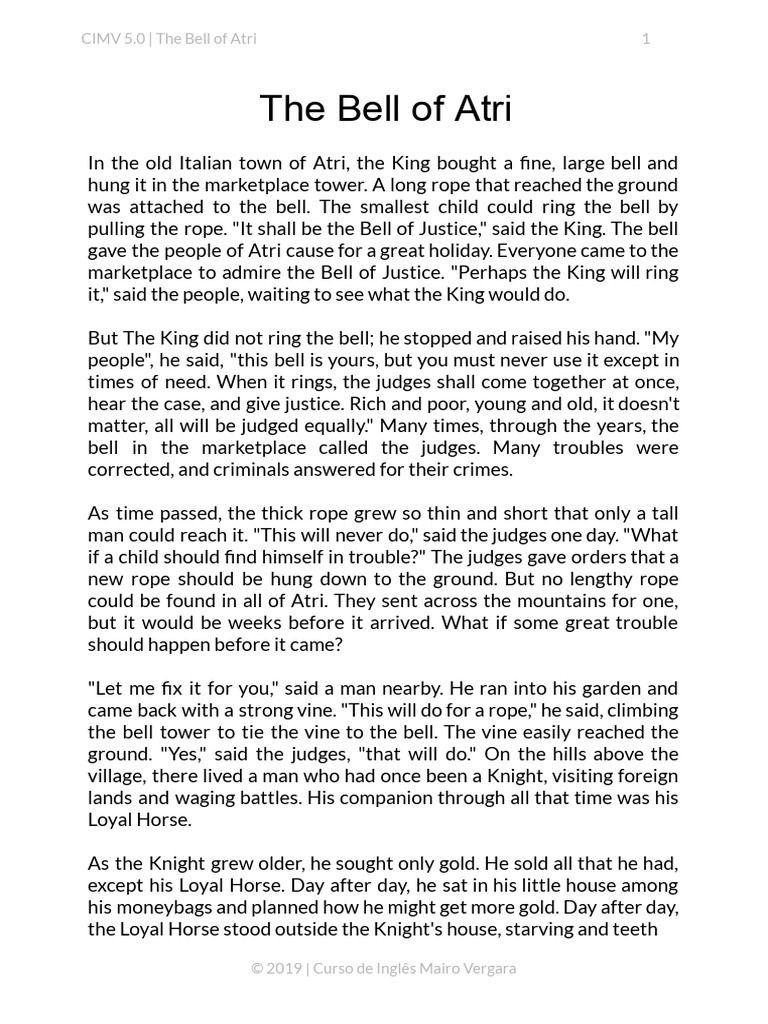 PDF The Bell of Atri Texto Completo | PDF | Plants