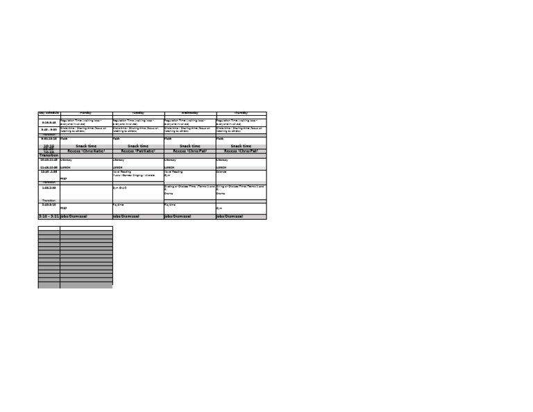 2024-2025 Draft Schedule | PDF