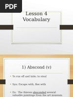 Vocabulary Workshop Level D Unit 4 | PDF | Theft | Violence