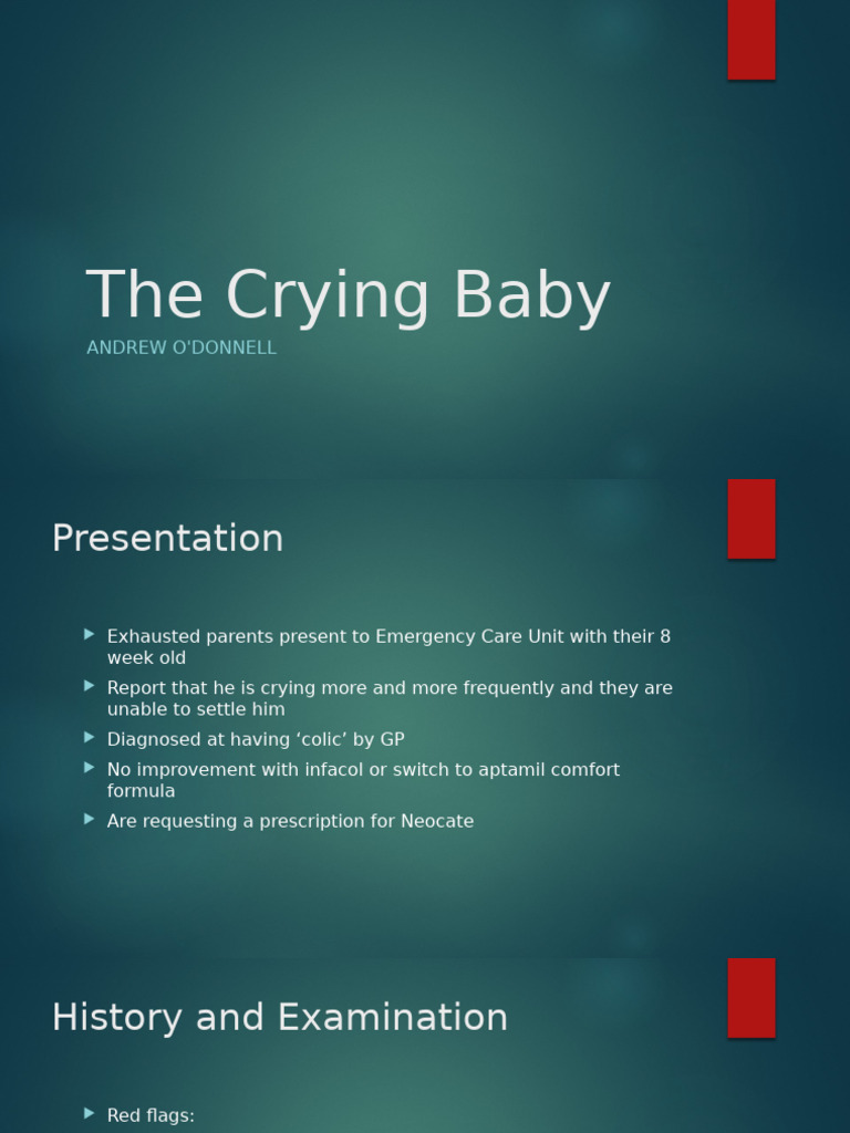 The Crying Baby | PDF | Diseases And Disorders | Clinical Medicine