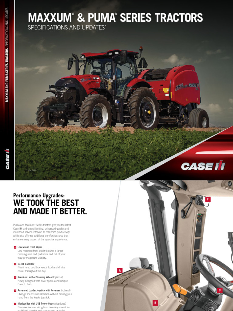 Maxxum Puma Spec Sheet 4-22 CIH22033001 Pages-1 | PDF | Pump | Truck