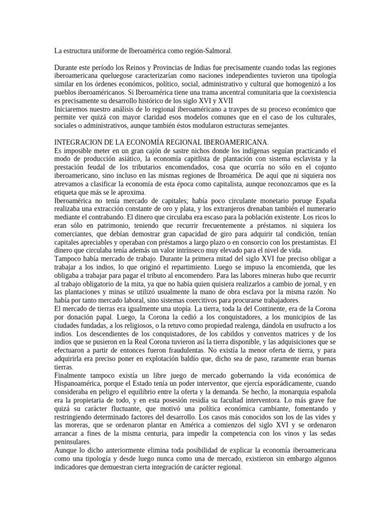 La Estructura Uniforme de Iberoamérica Como Región | PDF | México | Panamá