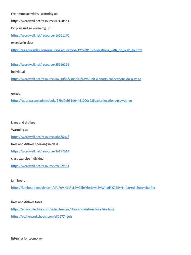 Likes and Dislikes | PDF | Career & Growth | Computers