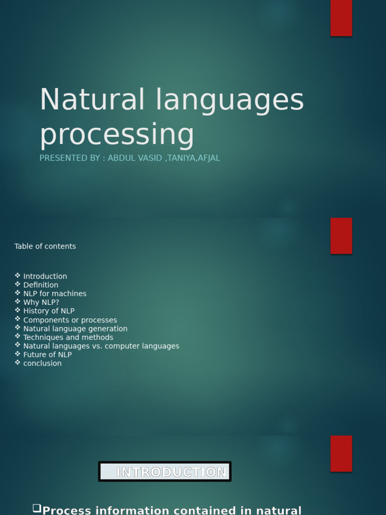 Natural Languages Processing | PDF | Human Communication | Computing