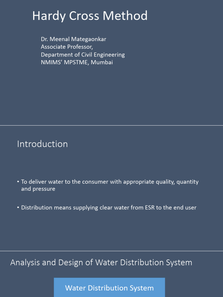Hardy Cross Method For V Sem (Autosaved) | PDF | Chemical Engineering ...