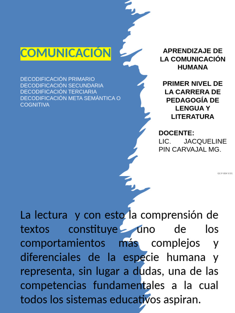 Sesion Decodificación Primaria, Decodificación Secundaria | PDF ...