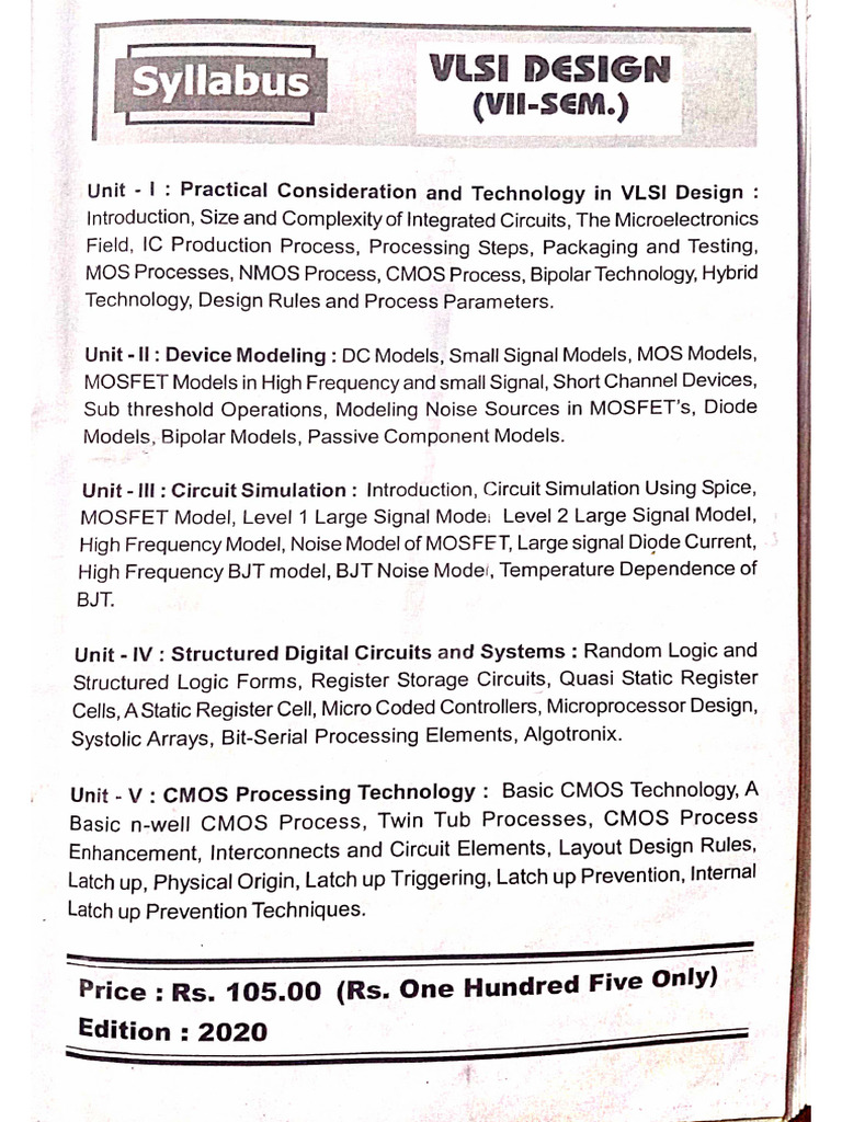 Vlsi Unit-1 | PDF
