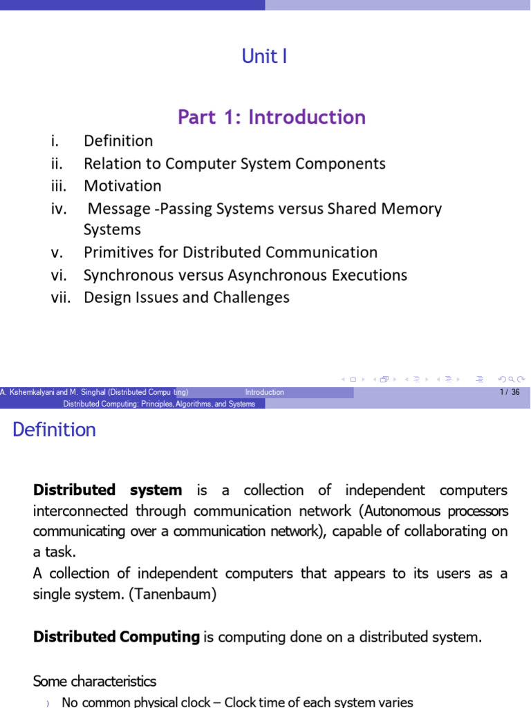 CS3551Unit 1 | PDF | Computer Network | Distributed Computing