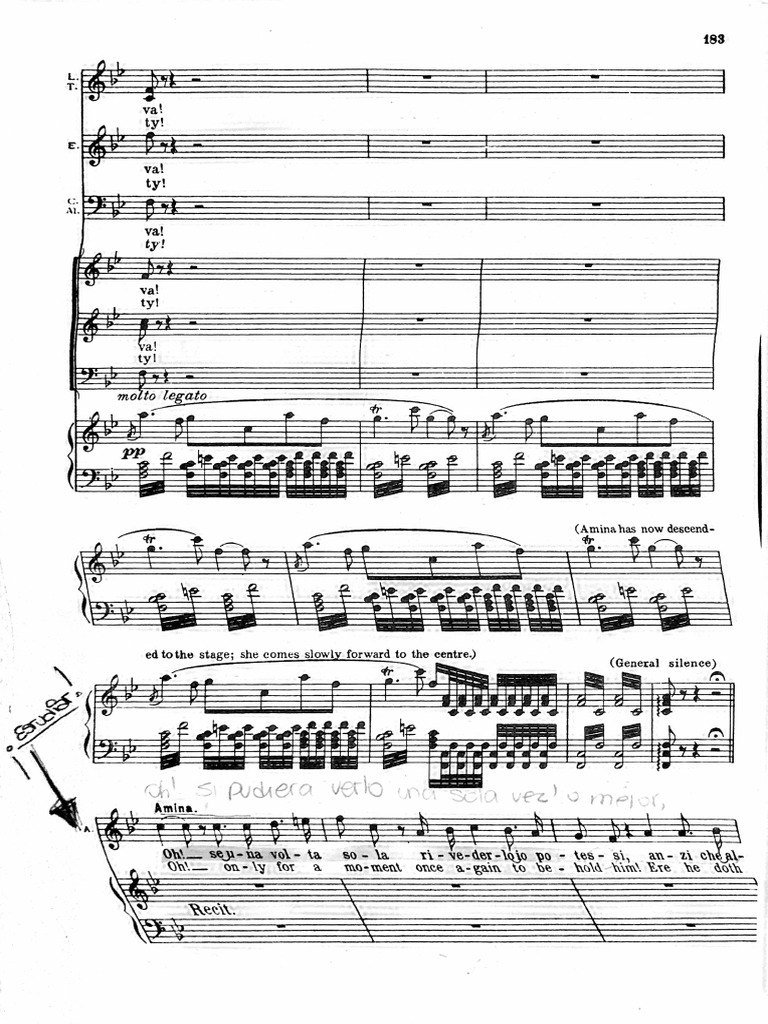 Amina's Aria: Ah, Non Credea Mirarti | PDF | Elements Of Music ...