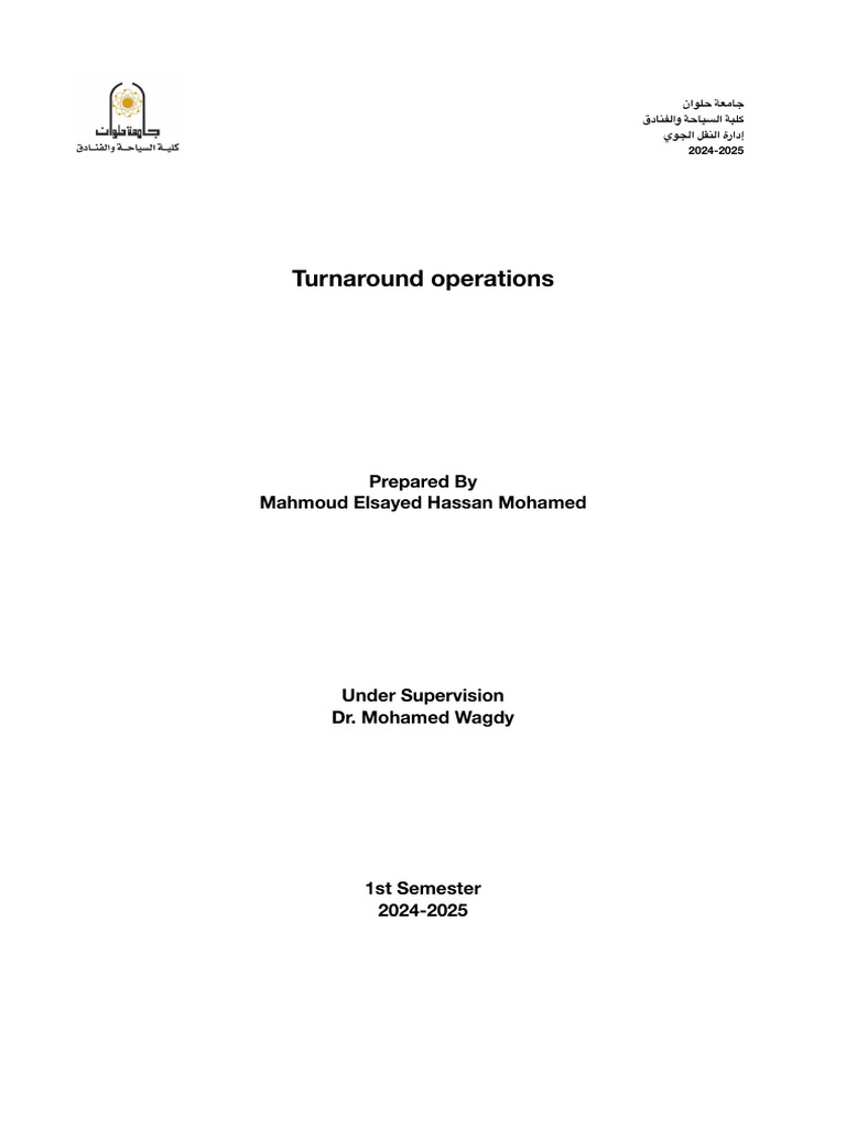 Turnaround Operations | PDF | Low Cost Carrier | Airlines