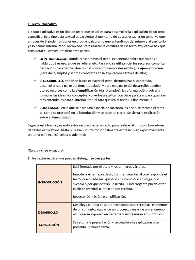 El Texto Explicativo Covid | PDF