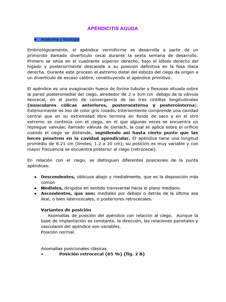 Anatomía y Función del Apéndice Vermiforme | PDF | Membrana mucosa ...